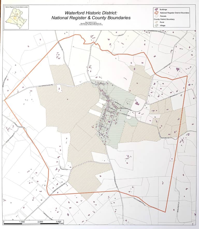 Waterford Historic District Map | The Village of Waterford, Virginia ...